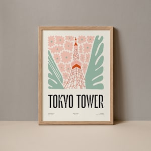Tokyo Tower Japan Poster, Tokyo Tower Japan Print, Tokyo Tower Japan ...