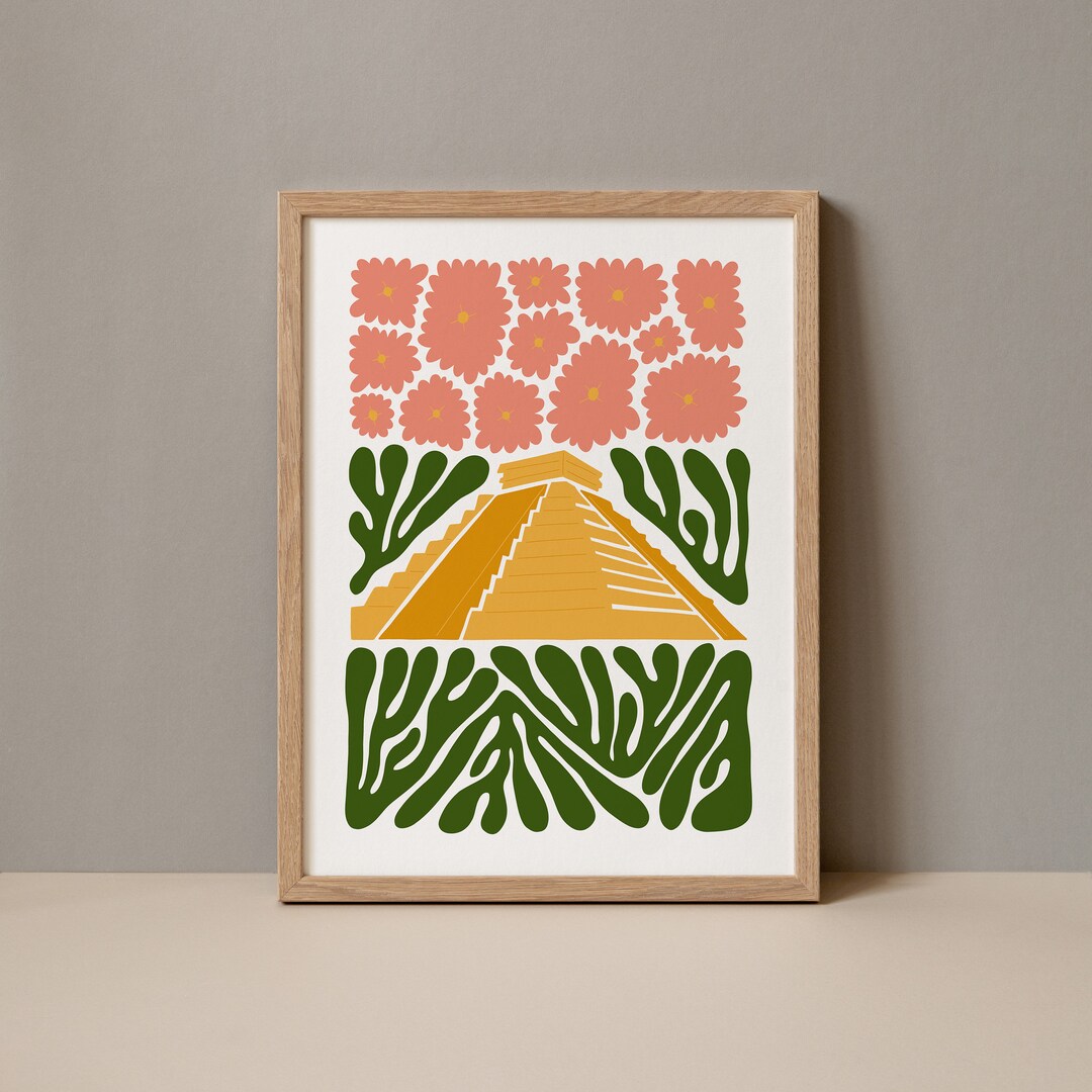 Chichen Itza Poster, Chichen Itza Print, Mexico Digital Print, Yucatan ... Chichen Itza Poster, Chichen Itza Print, Mexico Digital Print, Yucatan ...