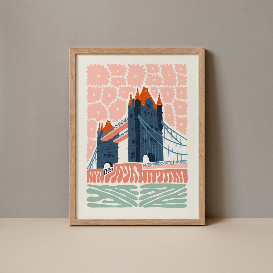 Tower Bridge London England Poster, Tower Bridge London England Print ...