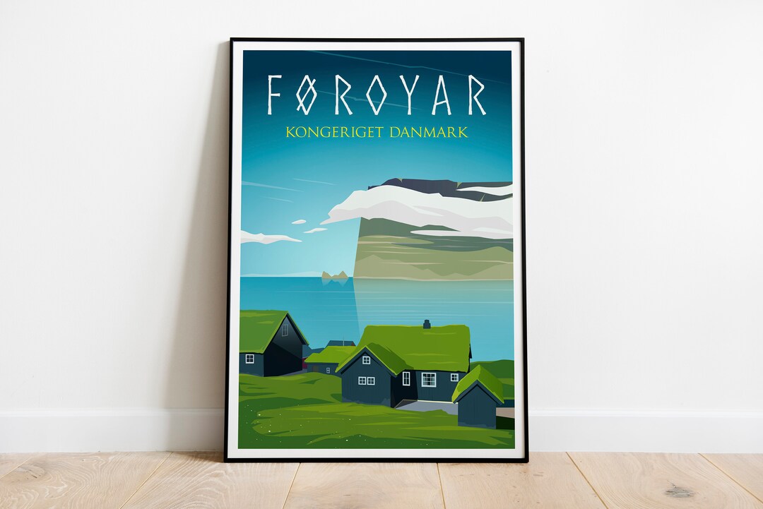 Foroyar Travel Poster, Foroyar Kongeriget Danmark Gallery Wandkunst ...