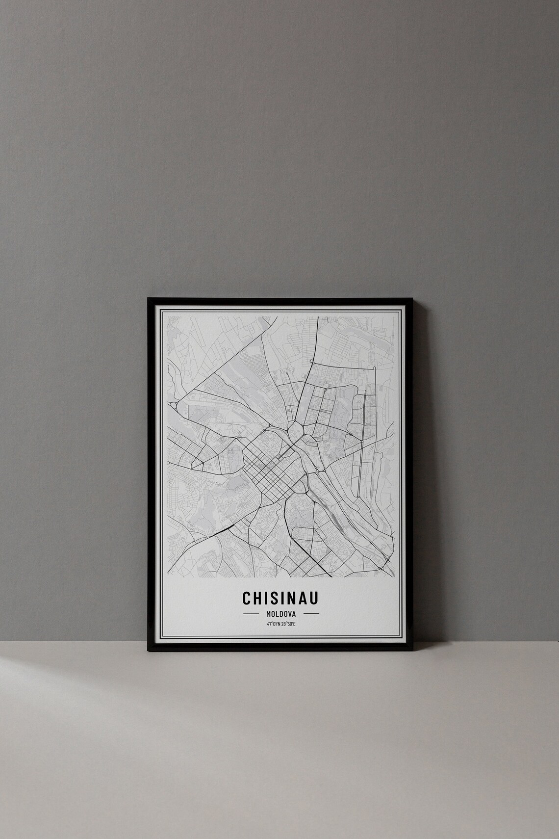 Chisinau Moldova Map Digital Print, Chisinau Map Poster, Chisinau Map ...