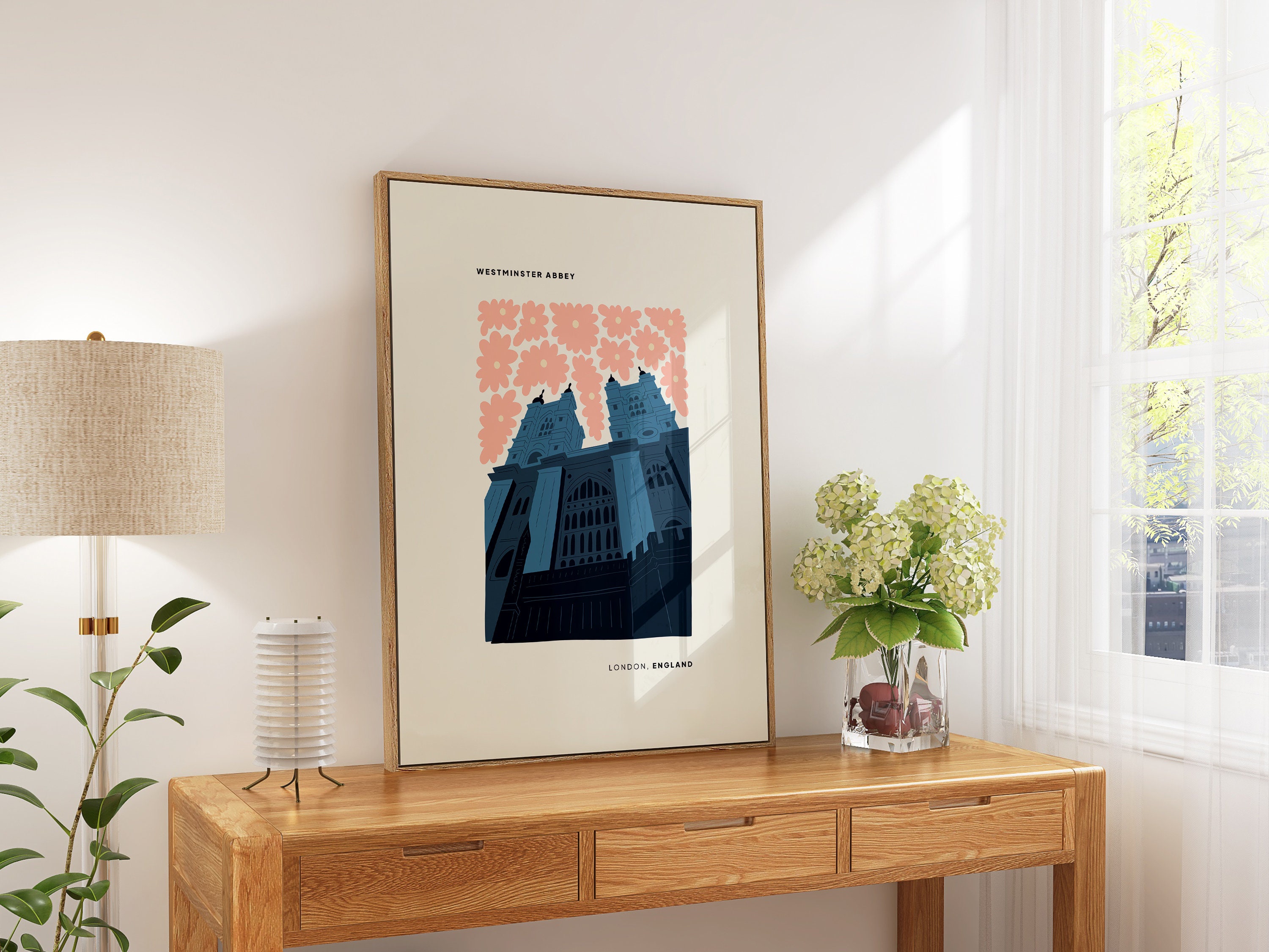 Westminster Abbey London Poster, Westminster Abbey Print, Westminster ...
