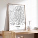 Madrid Spain Map Digital Print, Madrid Map Poster, Madrid Map Wall Art ...