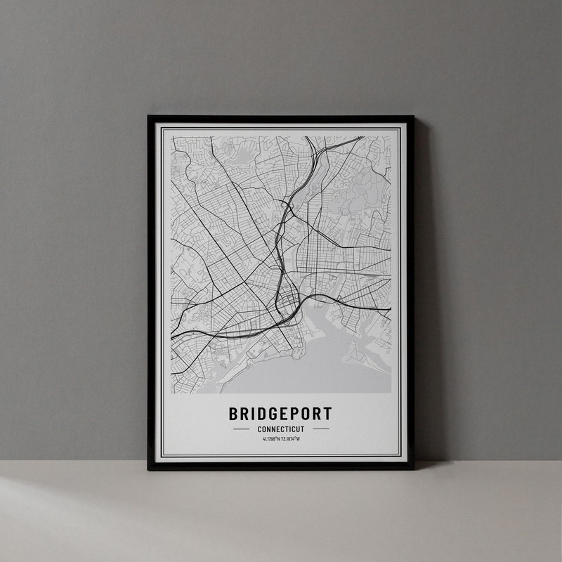 City of Bridgeport Maps - Etsy UK