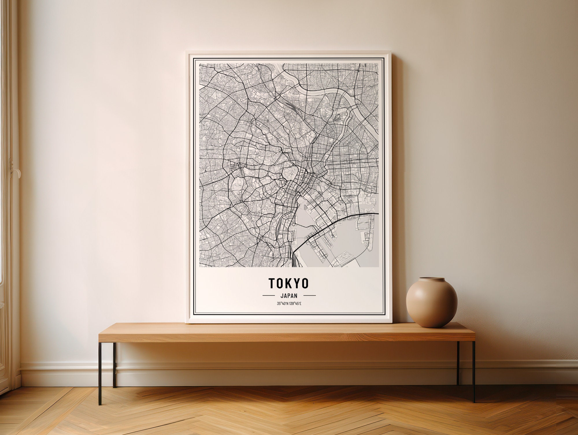 Tokyo Japan Map Digital Print, Tokyo Japan Map Poster, Tokyo Japan Map ...