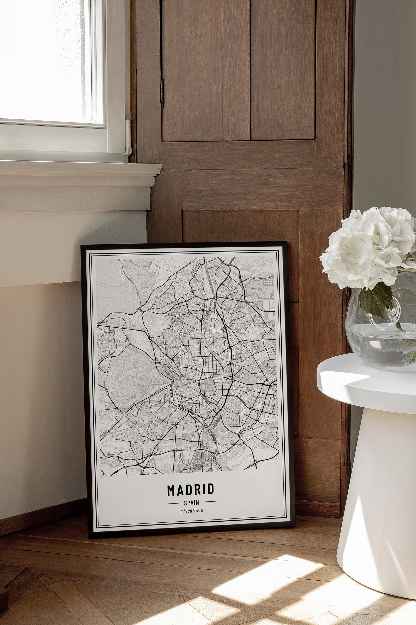 Madrid Spain Map Digital Print, Madrid Map Poster, Madrid Map Wall Art ...