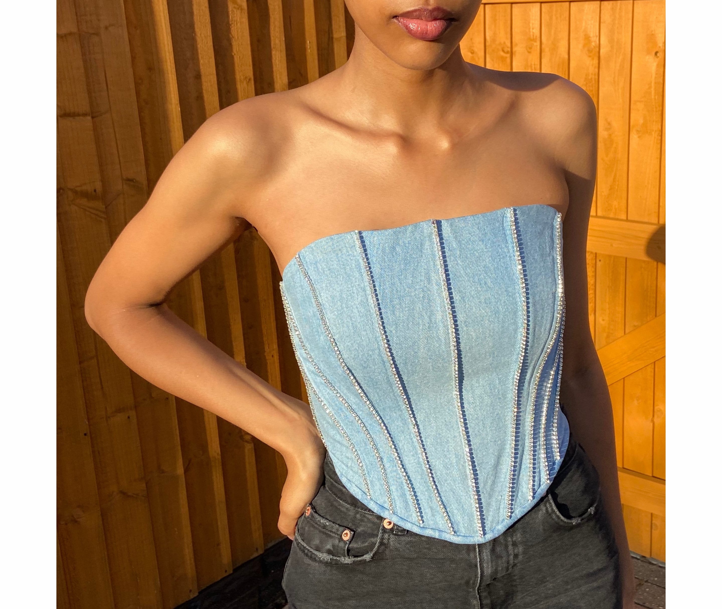 Panelled Corset Bustier Sewing Pattern UK Sizes 4 22 Inspired by Myah ...