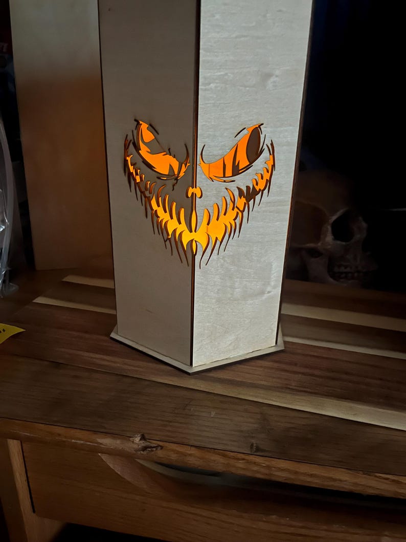 Jack O Lantern Kit Halloween Home Decore 3mm Plywood Paintable 9H X 5W ...