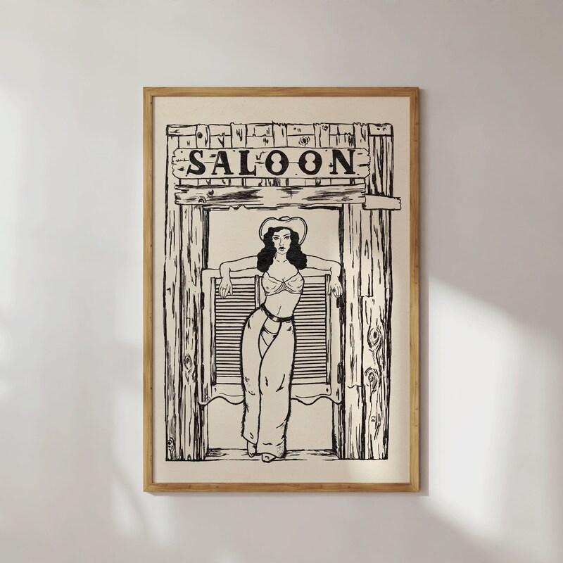 Cowgirl Pin Up Etsy