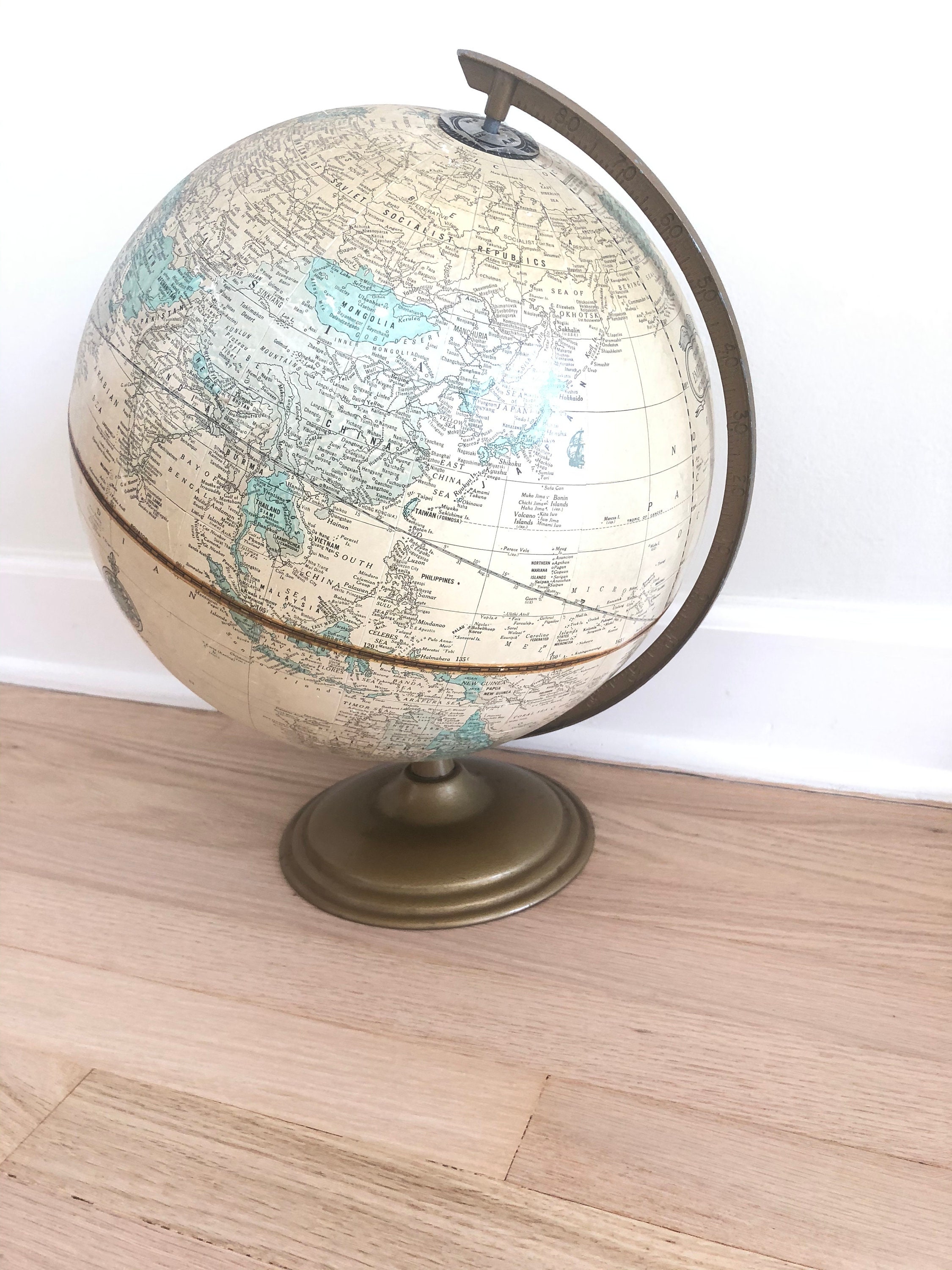 Vintage World Globe - Etsy