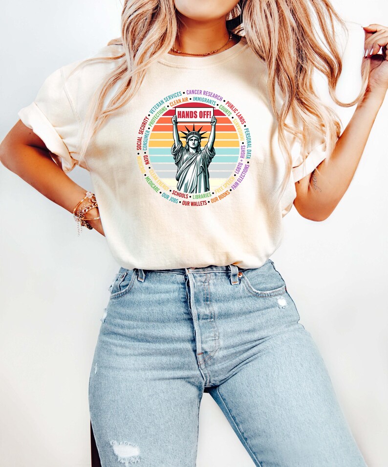 Hands off Shirt, Statue of Liberty Protest Shirt, Environmental Rights ...