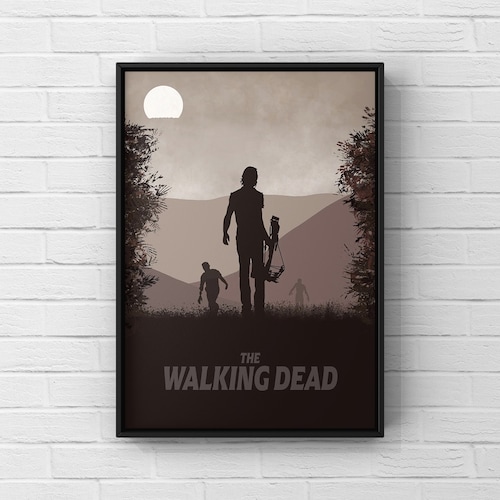 The Walking Dead Poster Minimalist TWD Print - Etsy