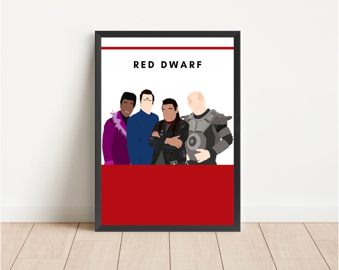 Red Dwarf TV Television Art Decor Poster Minimalist Red Dwarf Poster ...