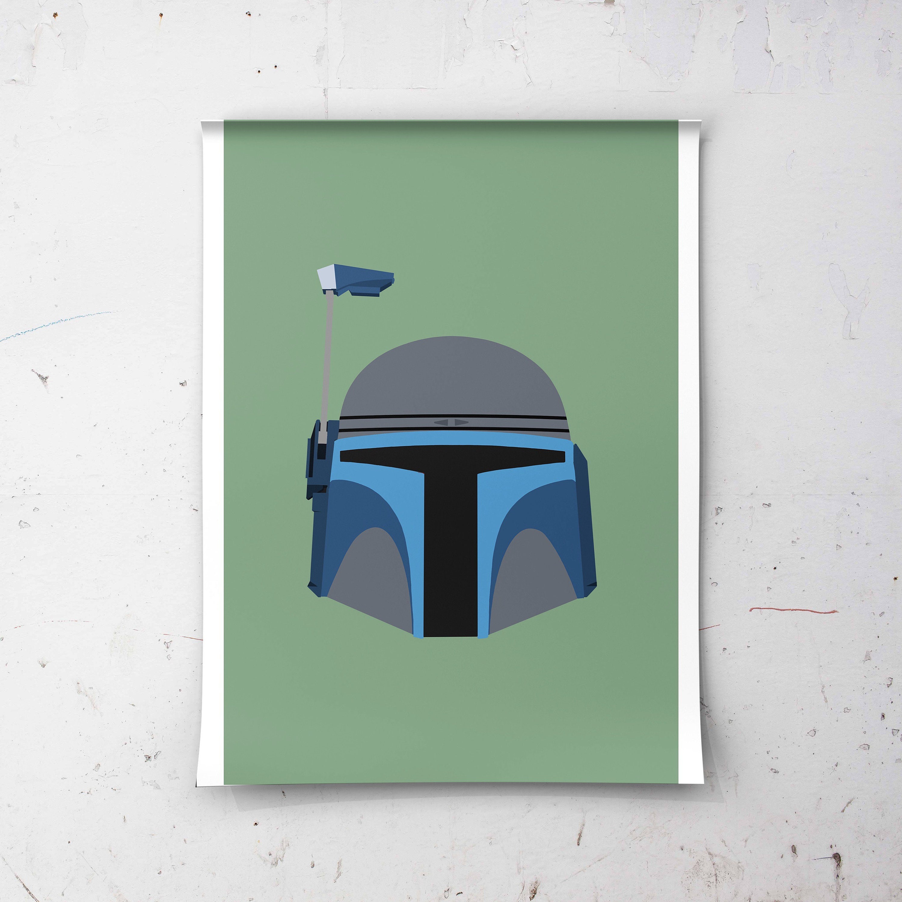 Jango Fett Star Wars Disney Movie Film Art Decor Poster - Etsy UK