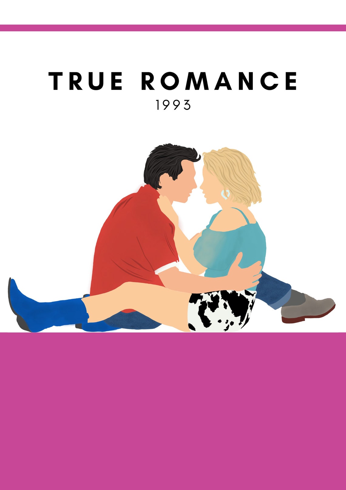 True Romance Movie Film art decor poster Movie art Film | Etsy