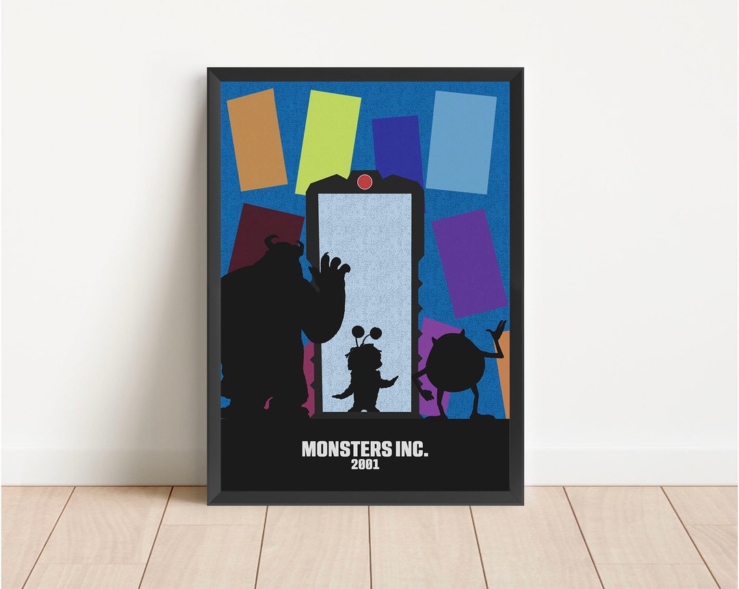Monsters Inc Disney Inspired Pixar Movie Film Art Decor Poster Movie ...