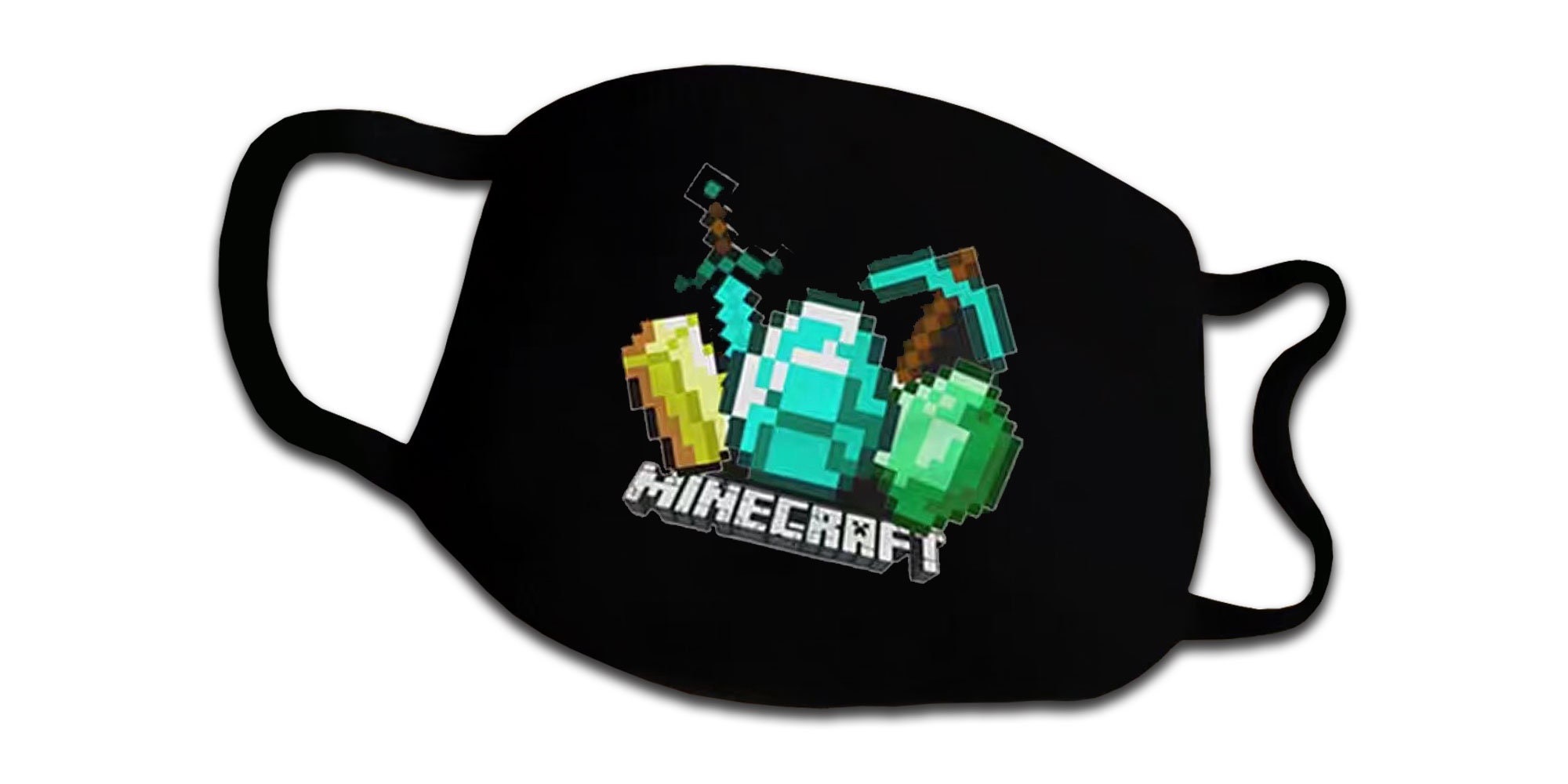 2 FACE MASKS MINECRAFT 2 pcs Adult One Size Washable | Etsy