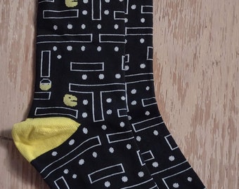 Pac-man Ms Pac-man Socks Retro Apparel Video Game Socks Arcade Game ...
