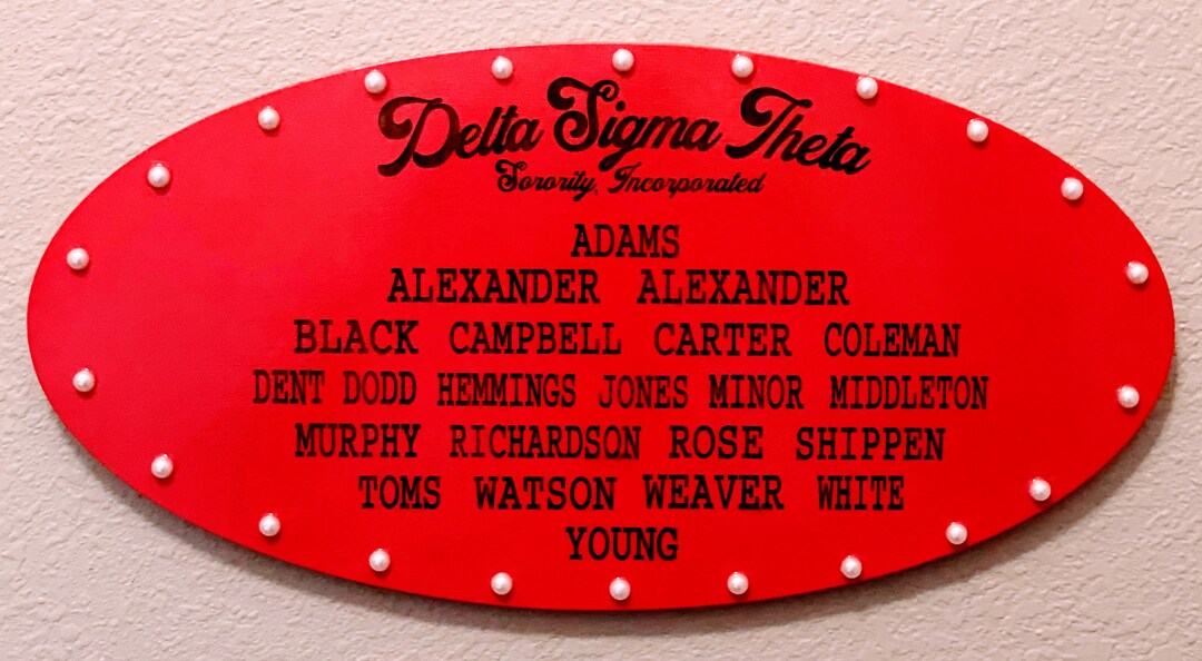 Delta Sigma Theta Oval Signs - Etsy