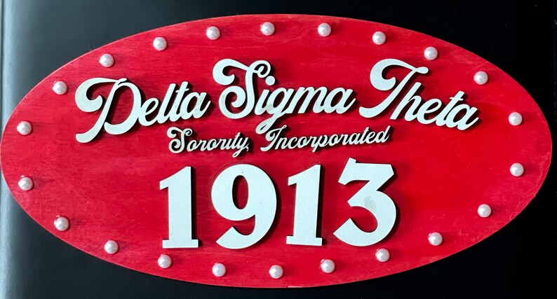 Delta Sigma Theta Oval Signs | Etsy