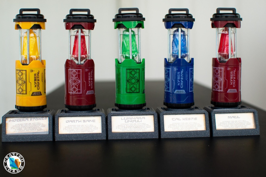 Kyber Crystal Display for Series 2 Savis Lightsaber Crystals 3D Printed ...