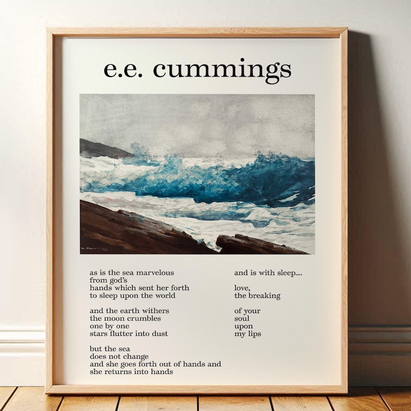 Ee Cummings Poem - Etsy
