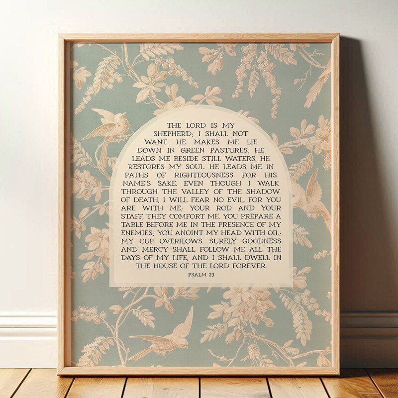Psalm Print - Etsy