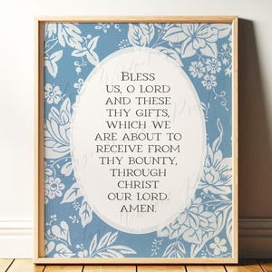Meal Prayer, Blessing Print | Bless This Food, Dinner Blessing ...