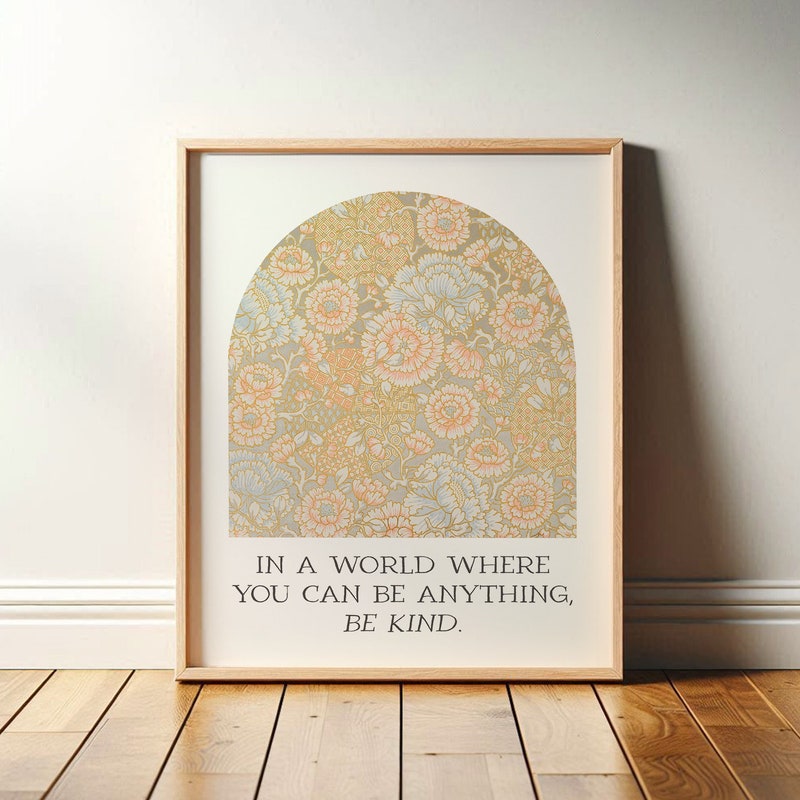 Be Kind Poster - Etsy