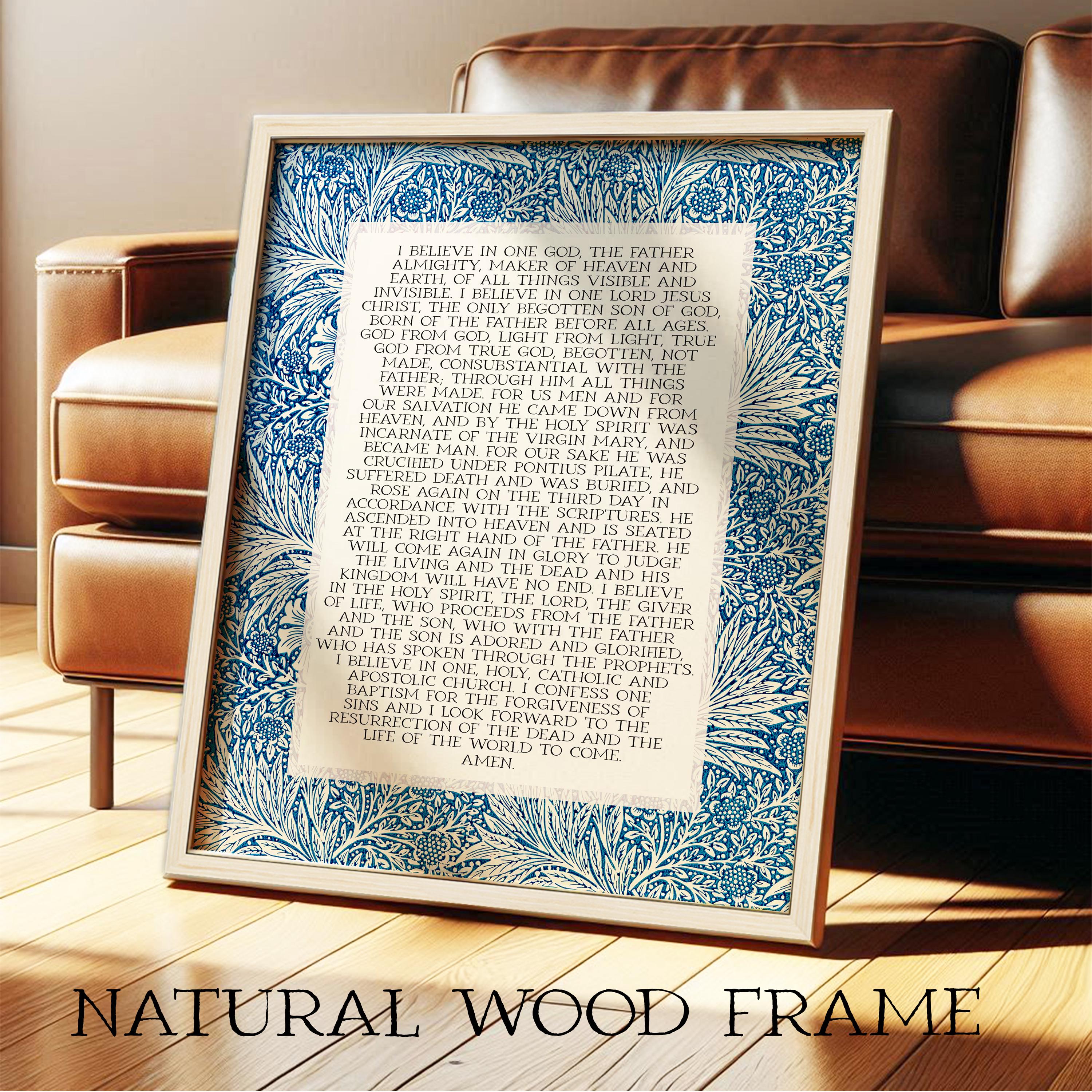 Nicene Creed Print | Christian Wall Art, Catholic Liturgy | I Believe ...