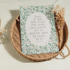 This is the Day, Psalm 118:24 | Christian Wall Art, Bible Verse Decor ...