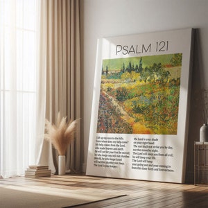 Psalm 121 Bible Verse Wall Art | Christian Decor | Eyes to the Hills ...