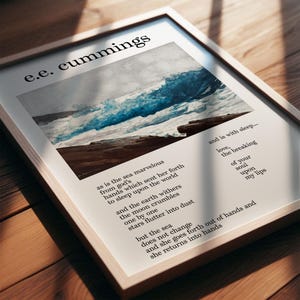 Ee Cummings Poem Printable | as is the Sea Marvelous | Poetry ...
