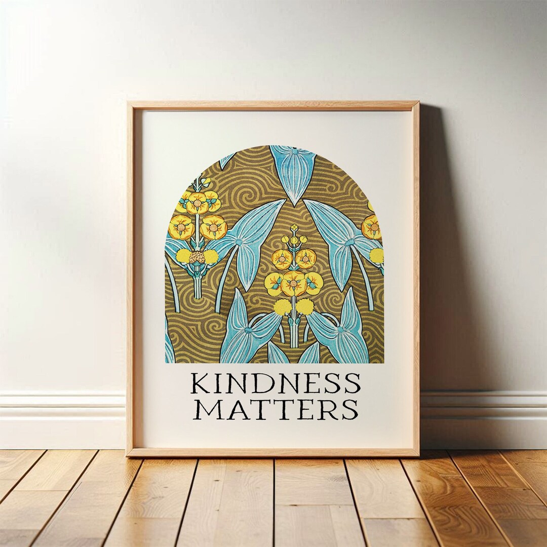 Kindness Matters Quote Motivational Poster, Classroom Decor, MCM Art ...