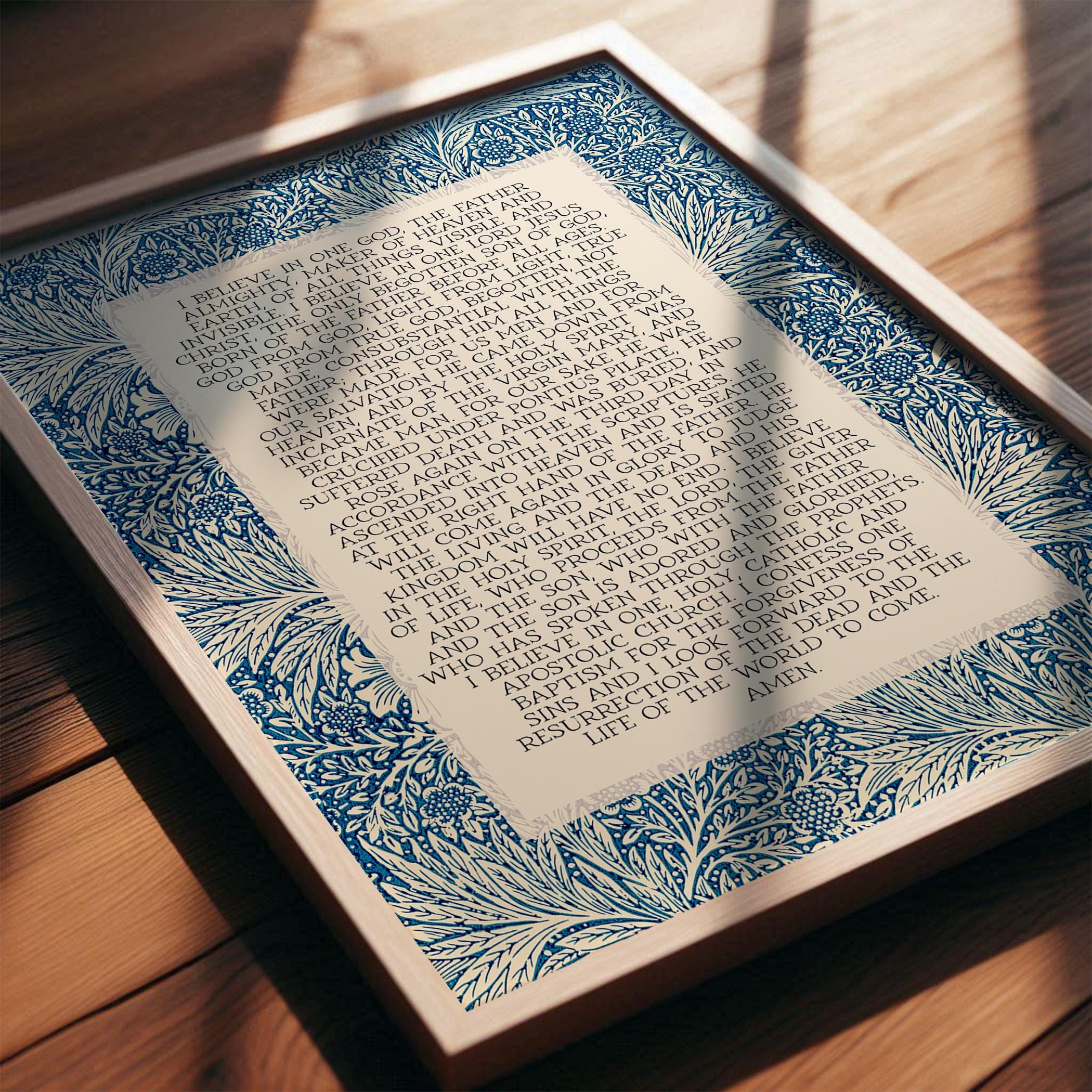 Nicene Creed Print | Christian Wall Art, Catholic Liturgy | I Believe ...