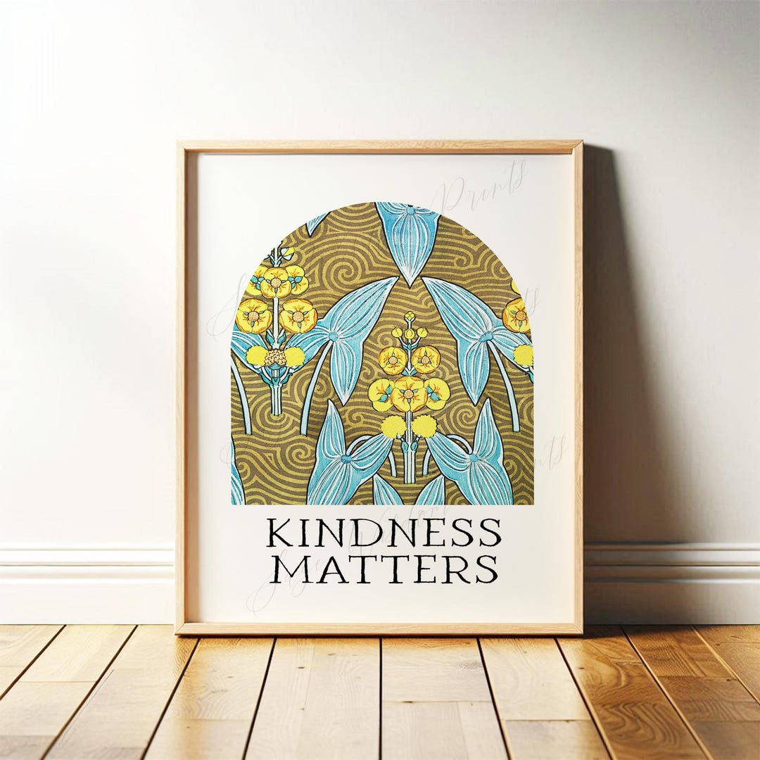 Kindness Matters Quote | Motivational Poster, Classroom Decor, MCM Art ...