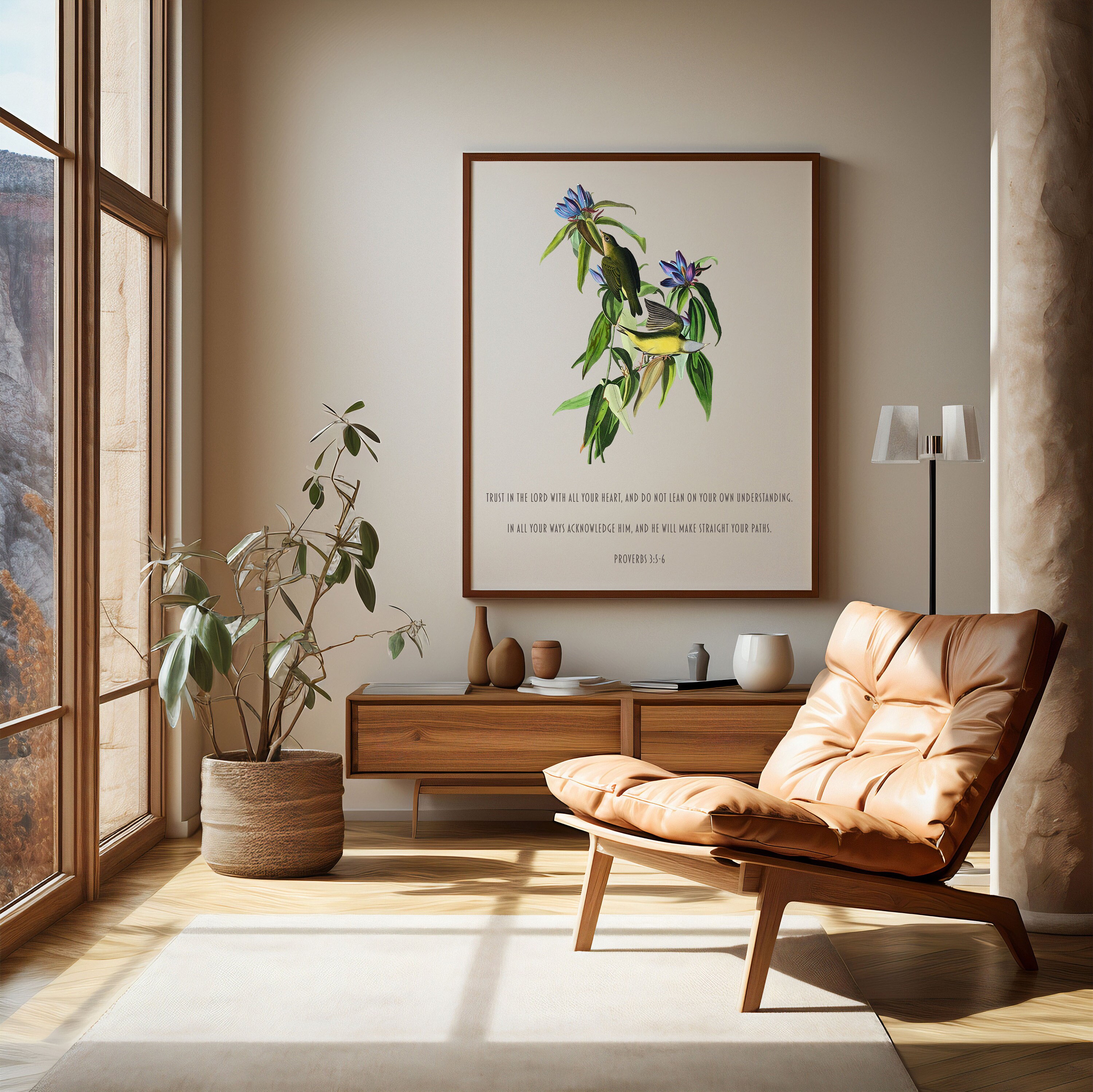 Proverbs 3:5-6 Bible Verse Wall Art Vintage Bible Verse - Etsy