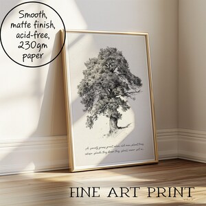 Vintage Tree Art Quote, Greek Proverb | Vintage Wall Art | Ecology ...