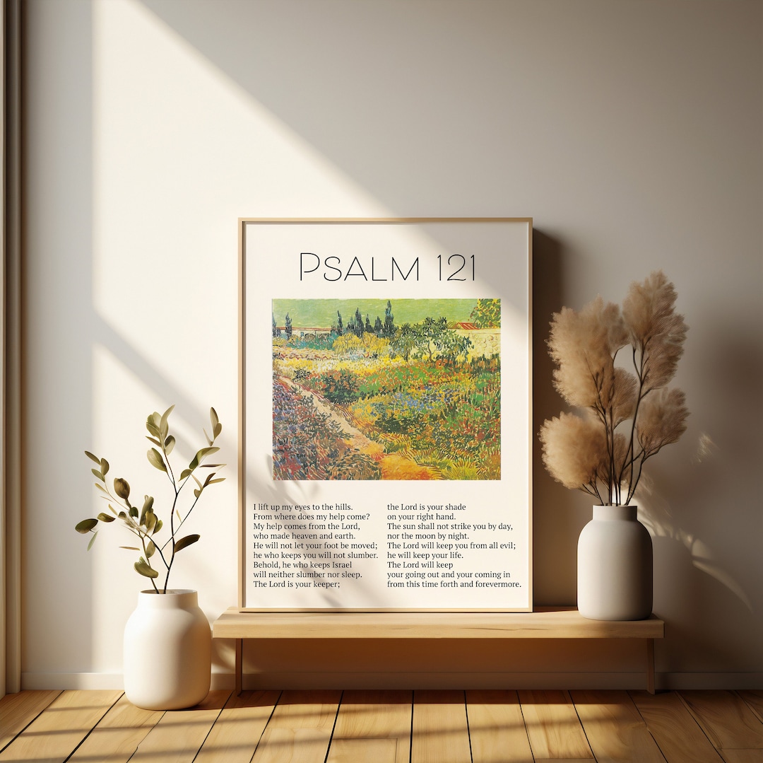 Psalm 121 Printable Bible Verse Wall Art Bible Verse Download Digital Bible Verse Lift My Eyes ...