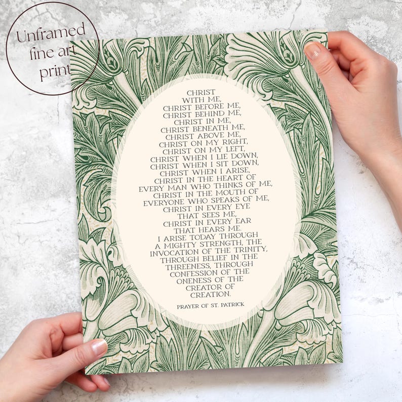 Prayer of St Patrick: "christ Be With Me" | Irish, Catholic Decor ...