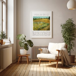 Psalm 91:1-2, Bible Verse Wall Art | Vintage Christian Decor ...