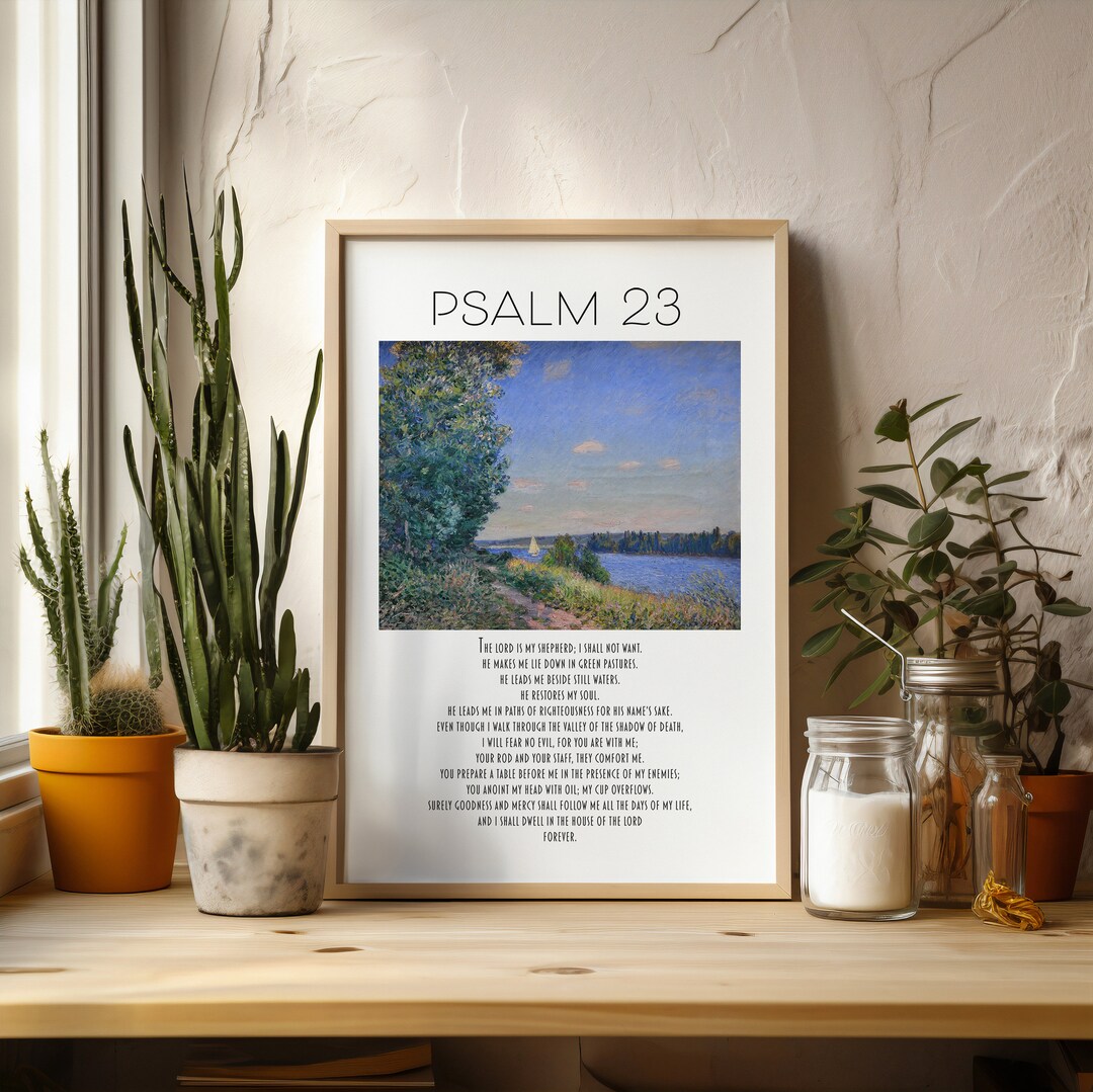 Psalm 23 Wall Art Printable Bible Verse Scripture Wall Art Etsy Psalm 23 Wall Art Printable Bible Verse Scripture Wall Art Etsy
