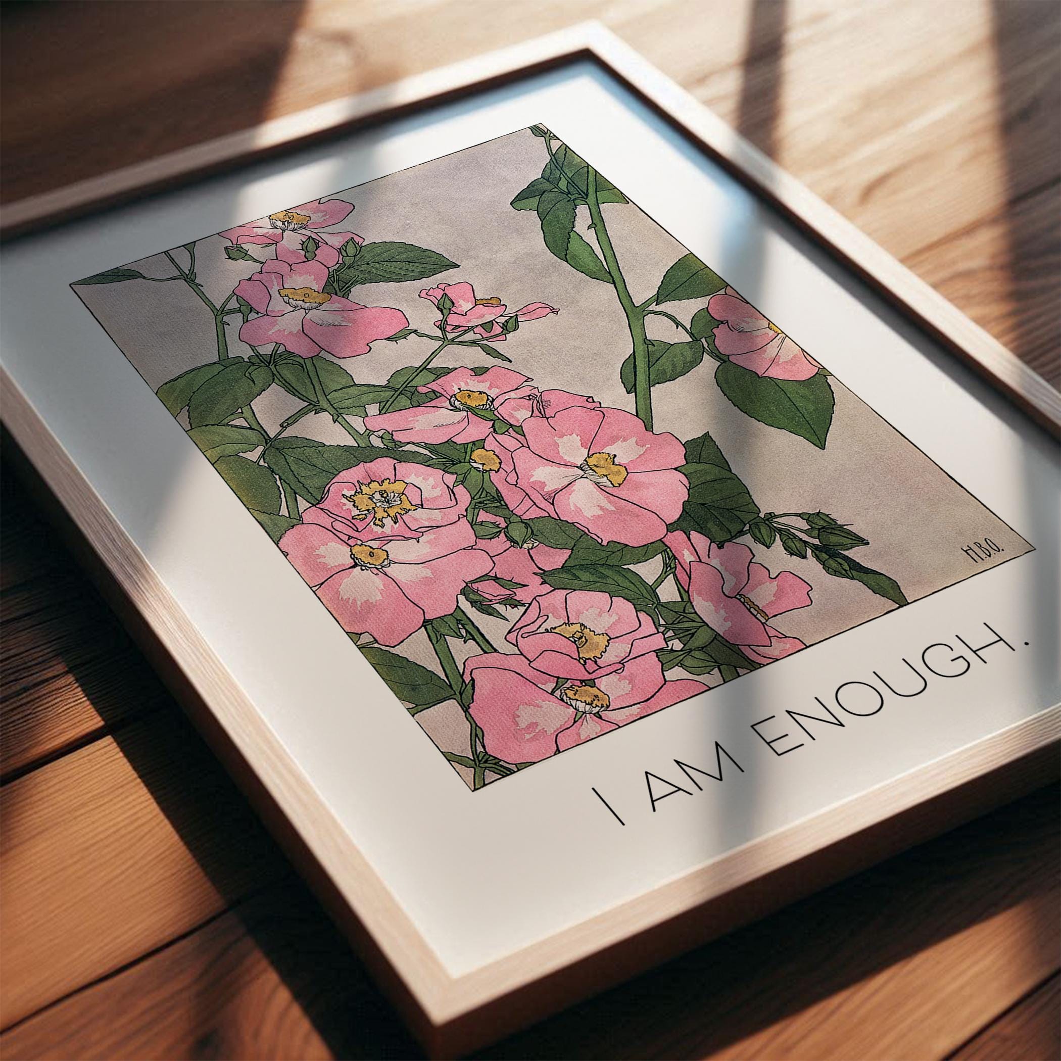 I Am Enough | Positive Wall Art, Affirmations, Mental Health Poster ...
