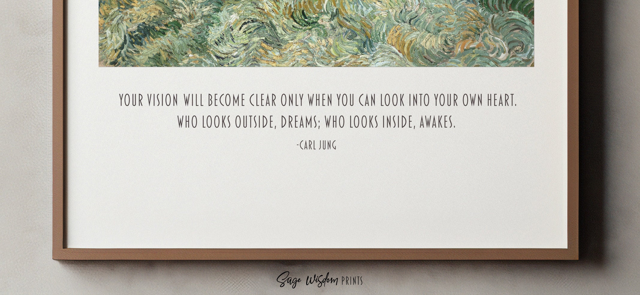 Carl Jung Quote PRINTABLE Who Looks Inside Awakes Consciousness Poster ...