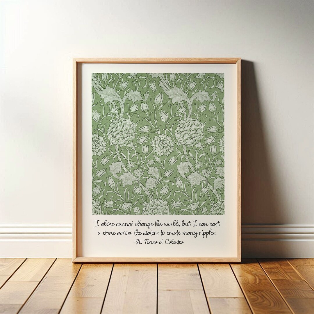 Mother Teresa Create Ripples Quote | Catholic, Christian Wall Art ...