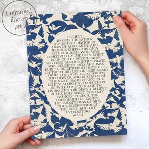 Apostles Creed Print | Christian Wall Art, Catholic Liturgy | God the ...