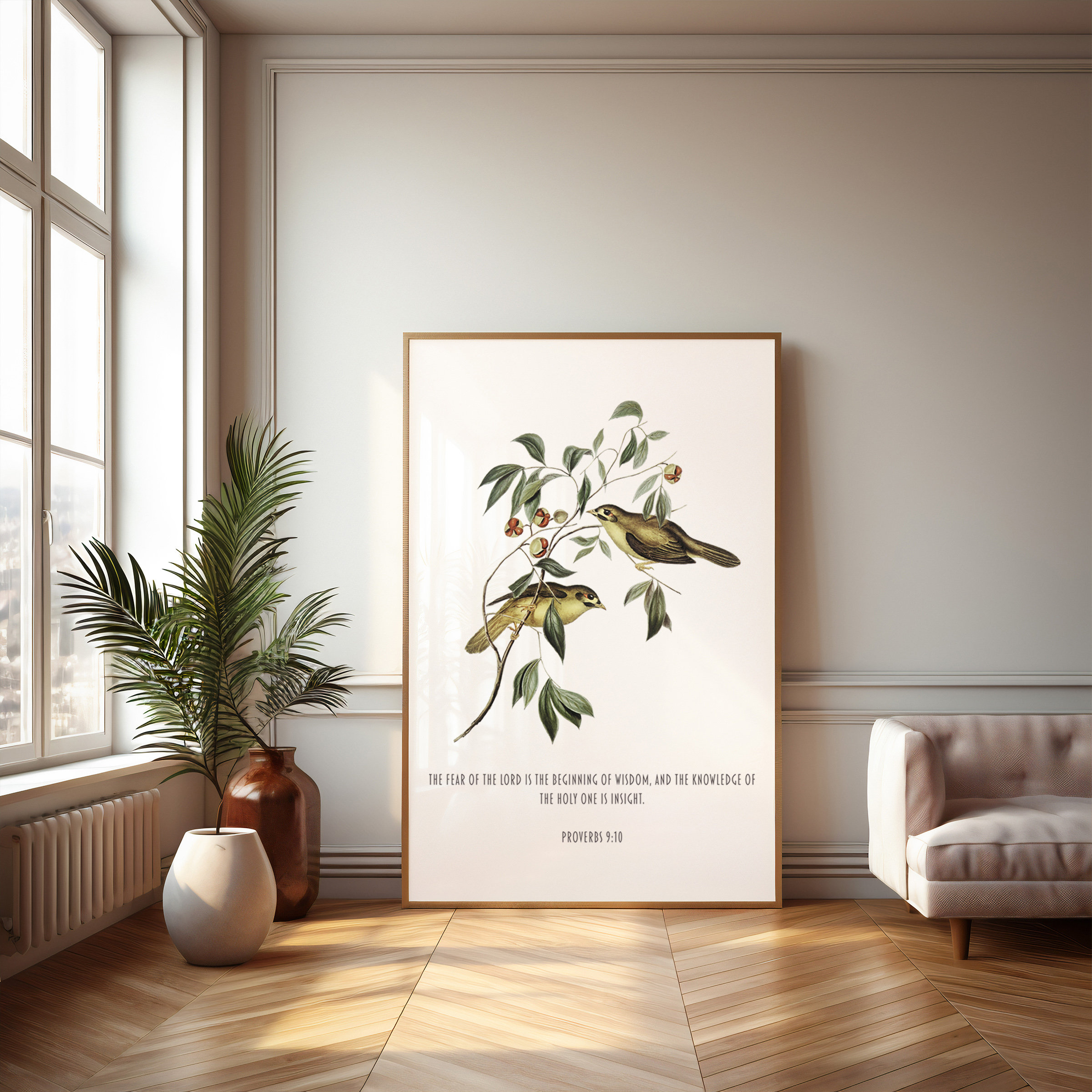 Proverbs 9:10 PRINTABLE Bible Verse Wall Art Vintage Bible - Etsy