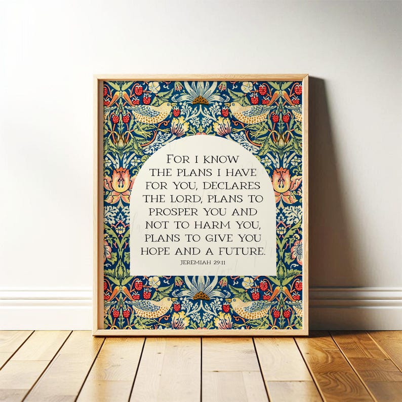 Jeremiah 29:11 "for I Know the Plans" | William Morris Christian Bible ...