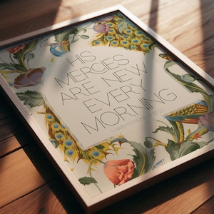 His Mercies Are New Every Morning | Lamentations 3 | Christian Wall Art ...