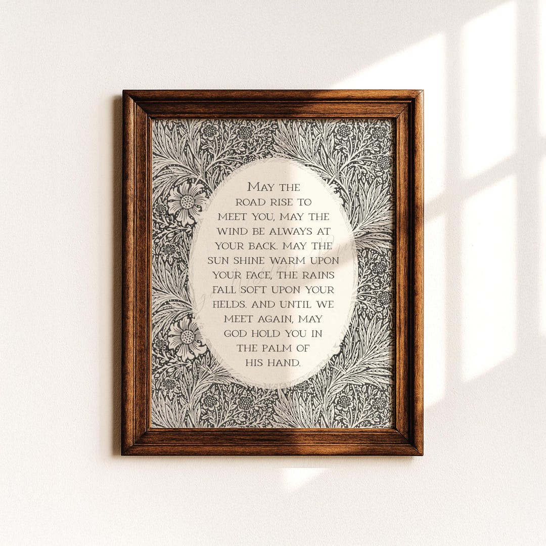 Irish Blessing | May the Road Rise Poem for New Home, Housewarming Gift ...